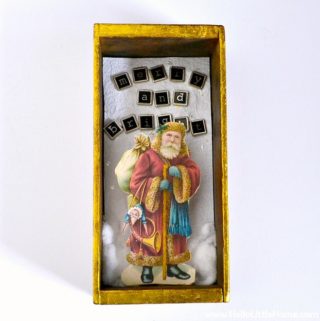 DIY Christmas Shadow Box | Hello Little Home