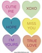 Free Printable Conversation Hearts | Hello Little Home