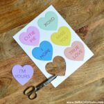 Free Printable Conversation Hearts | Hello Little Home