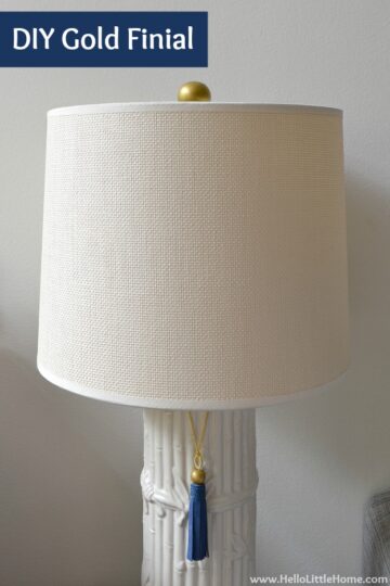 Quick Update: DIY Gold Finials | Hello Little Home