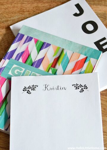 DIY Personalized Notepads | Hello Little Home