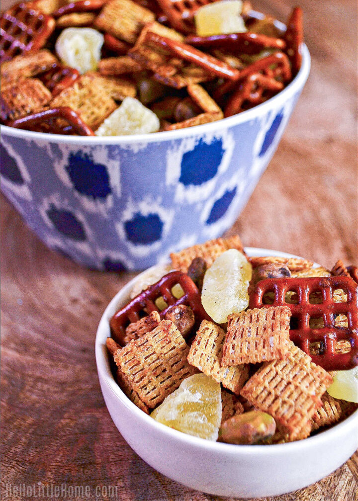 Sweet and Spicy Snack Mix | Hello Little Home