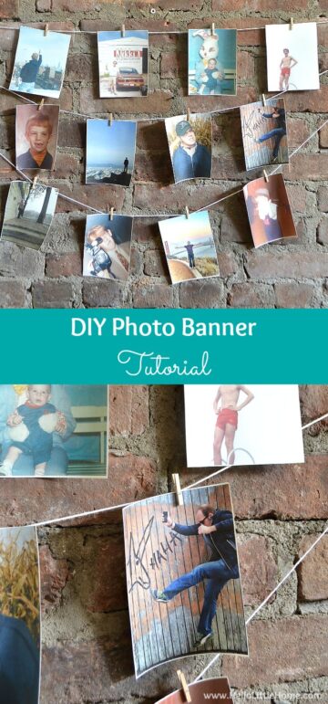 DIY Photo Banner Tutorial | Hello Little Home