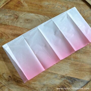 DIY Tissue Paper Tassel Banner | Hello Little Home