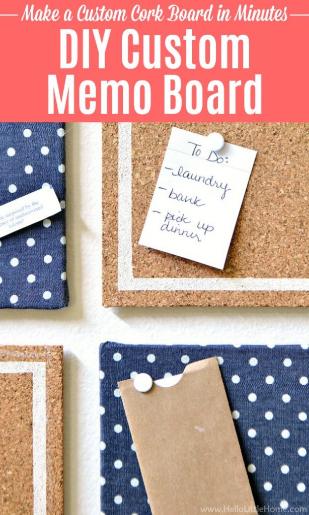 DIY Memo Board | Hello Little Home