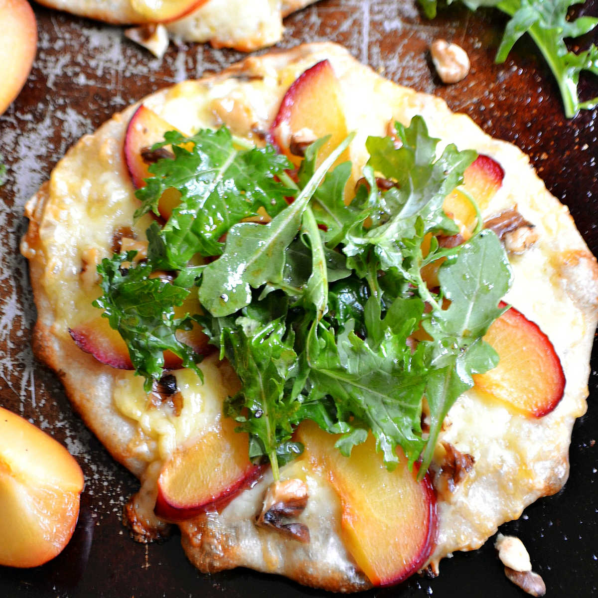 Plum and Gouda Pizza (Quick + Easy Recipe) | Hello Little Home
