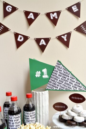 Free Football Party Printables | Hello Little Home