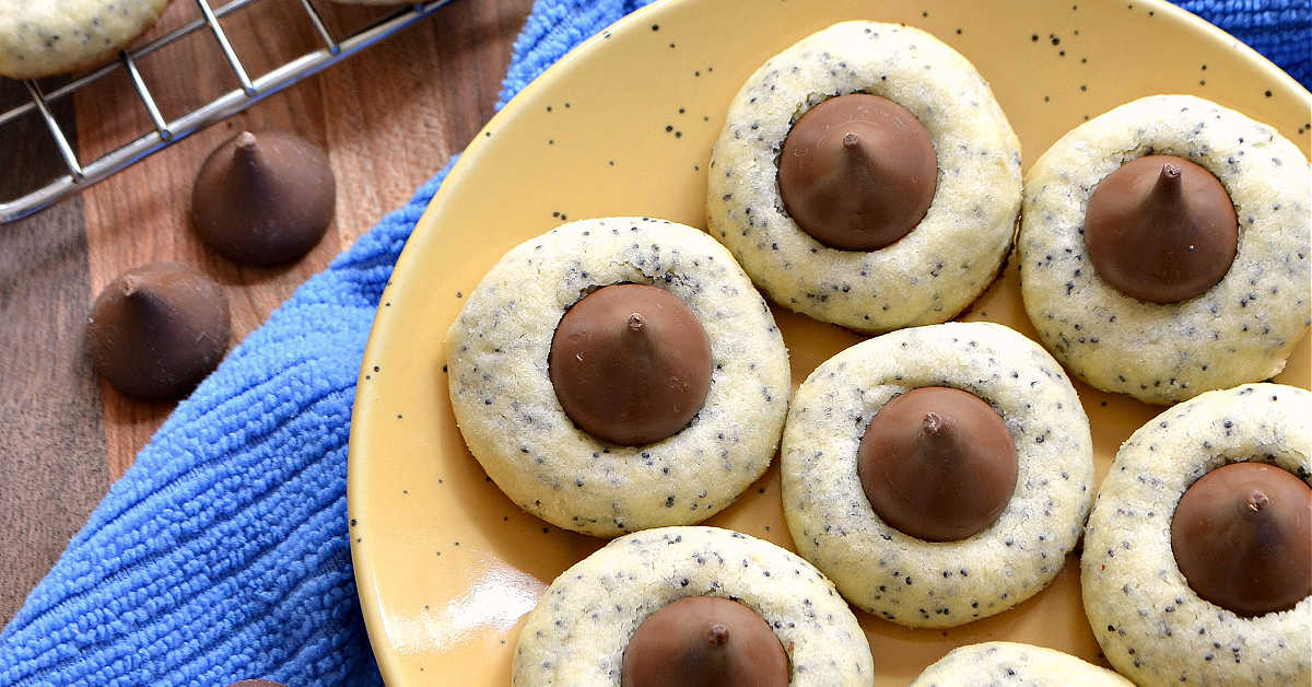 Poppy Seed Kiss Cookies (Easy Recipe) | Hello Little Home