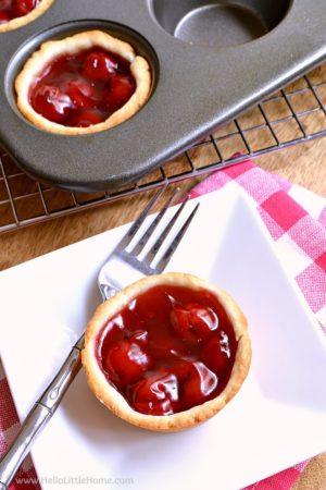 Mom's Mini Cherry Tarts - Hello Little Home