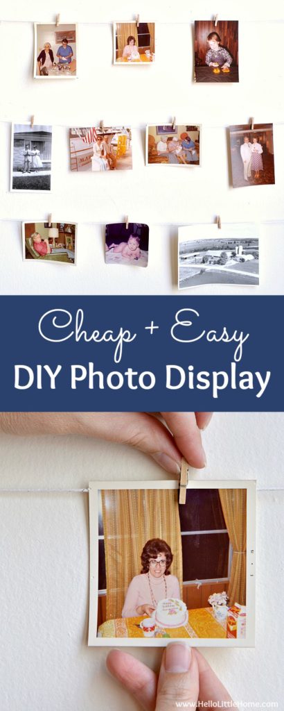DIY Photo Display - Cheap + Easy | Hello Little Home
