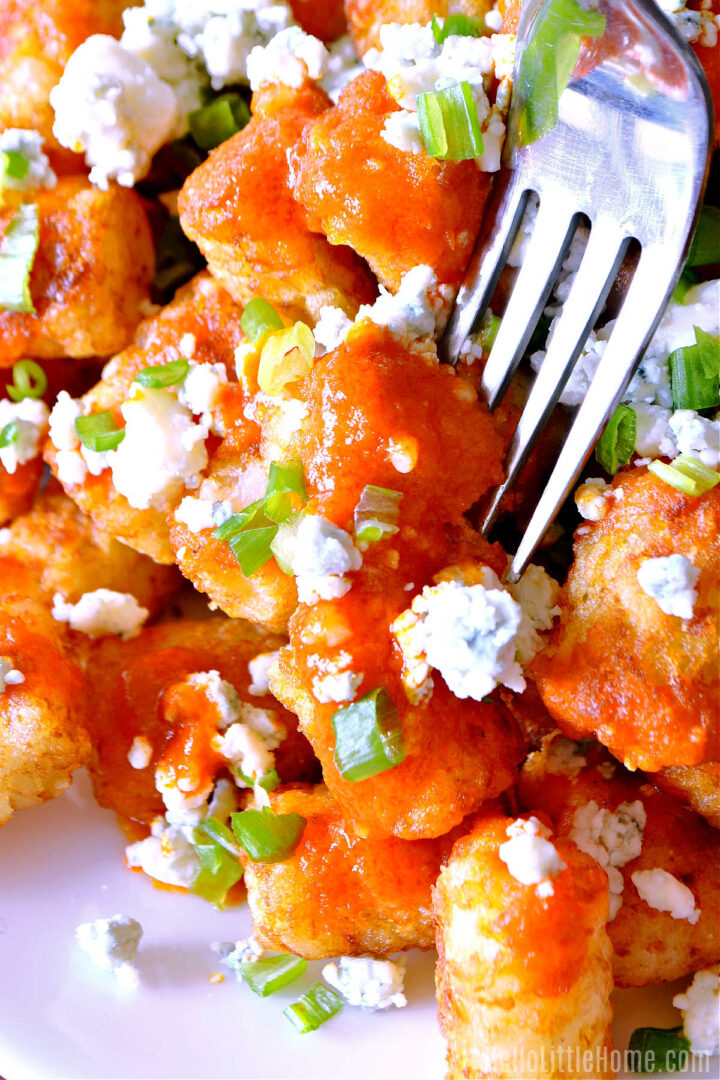 Buffalo Tater Tots (Easy Tatchos Recipe) | Hello Little Home