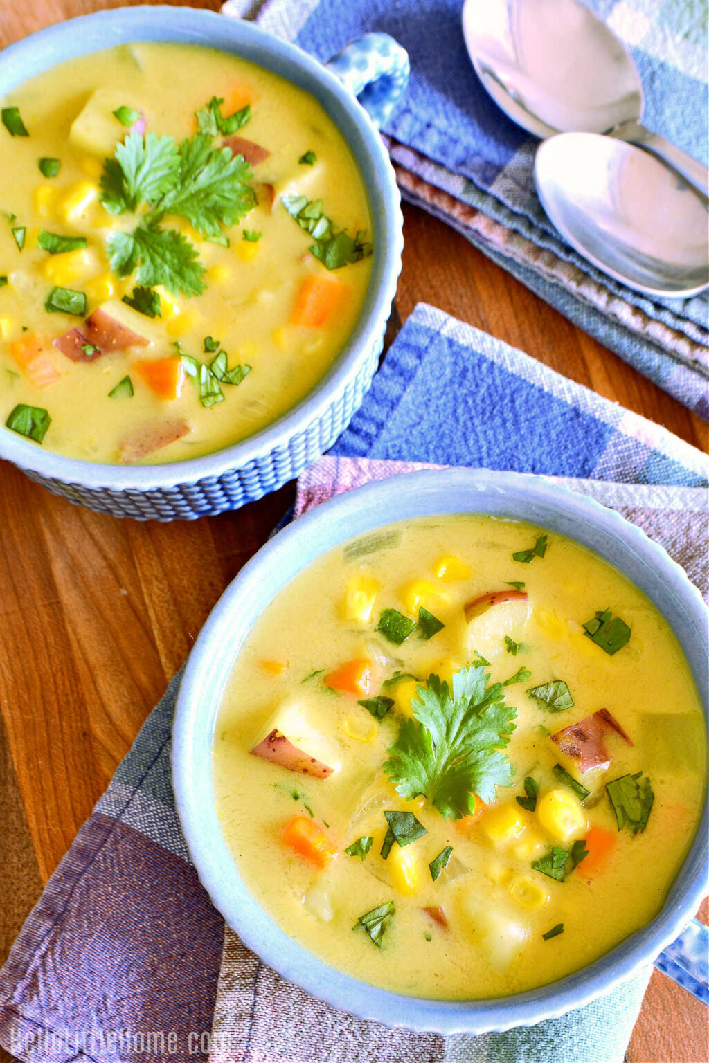 Curry Corn Chowder with Coconut Milk | Hello Little Home