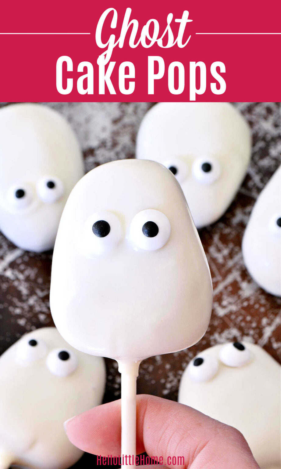 Ghost Cake Pops - Hello Little Home