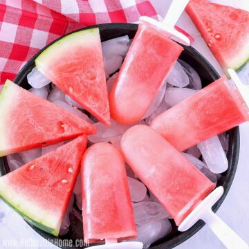 Watermelon Popsicles (Easy Recipe) | Hello Little Home