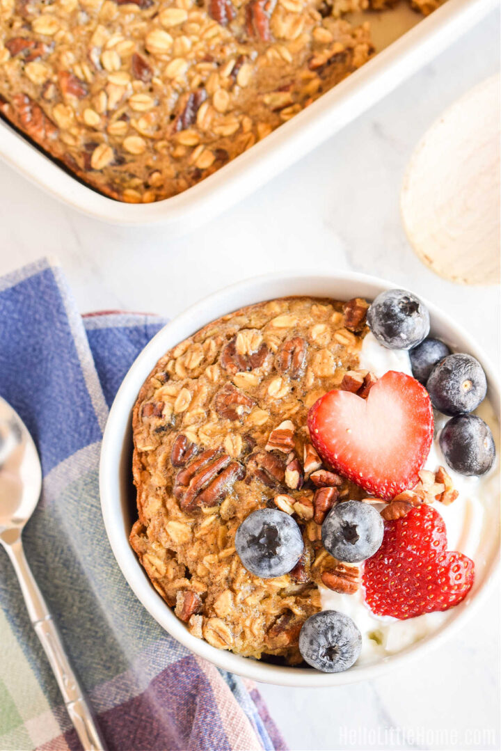 Baked Oatmeal (Quick + Easy Recipe) | Hello Little Home