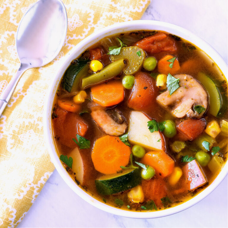 Homemade Vegetable Soup (Easy Recipe) | Hello Little Home