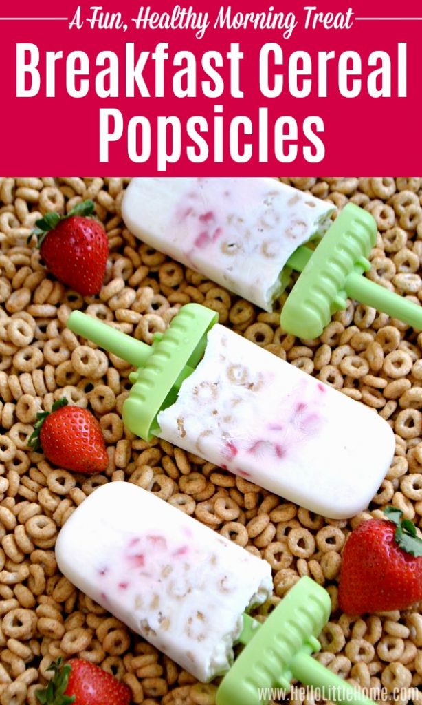 Breakfast Popsicles (Easy Recipe) | Hello Little Home