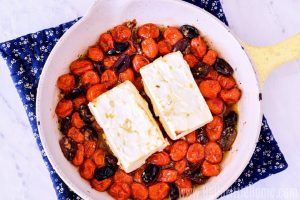 Baked Feta with Tomatoes and Olives | Hello Little Home