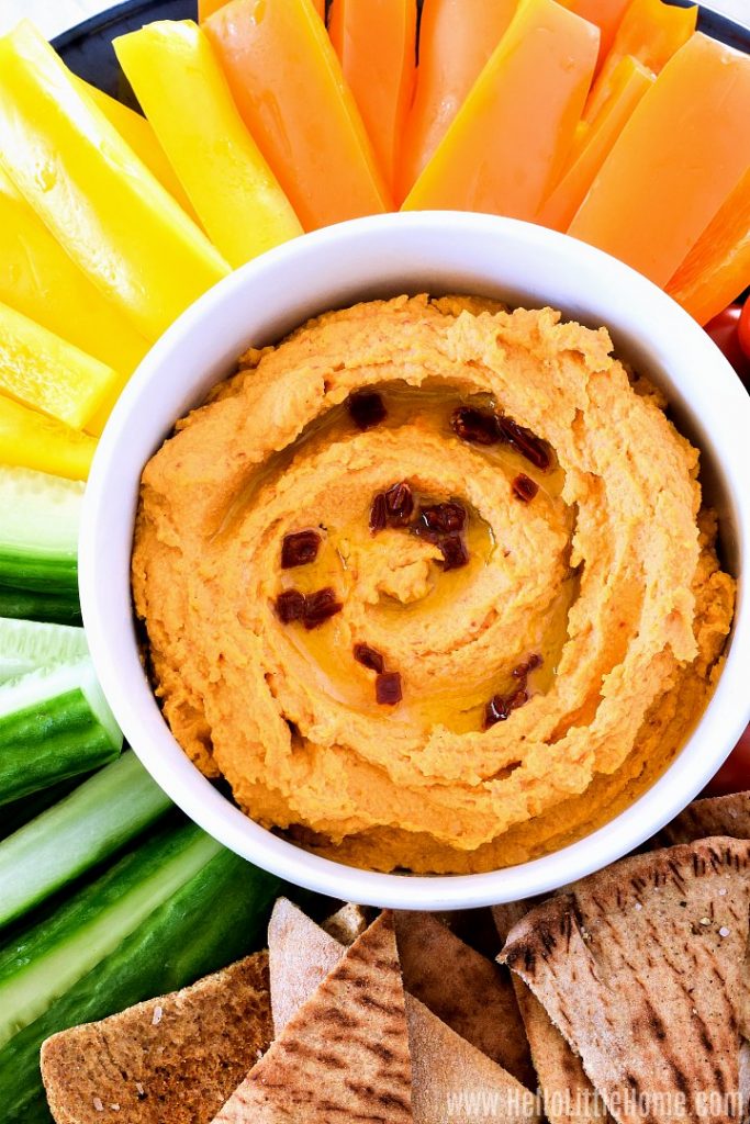 Spicy Chipotle Hummus (Quick + Easy Recipe) | Hello Little Home