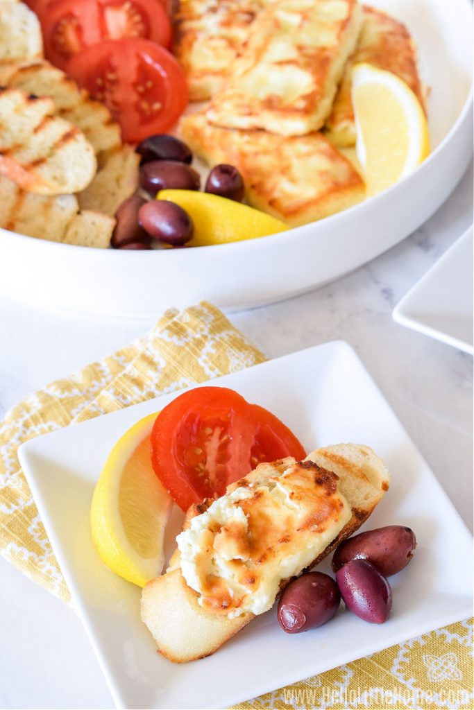 Fried Feta Saganaki (Easy Greek Appetizer Recipe) | Hello Little Home