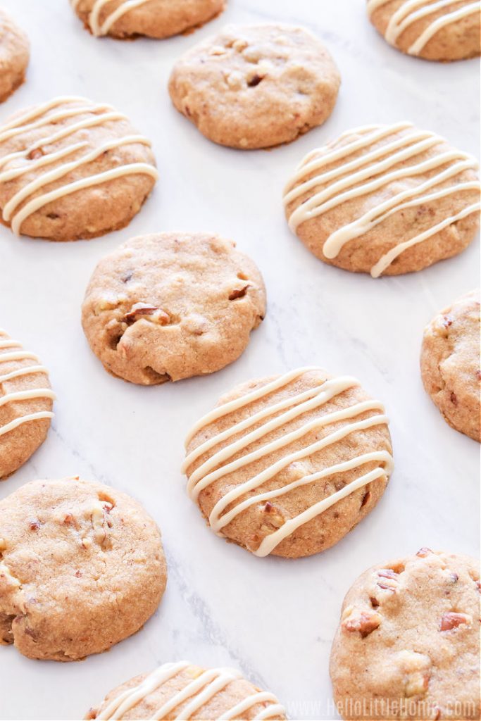 Maple Pecan Shortbread Cookies | Hello Little Home