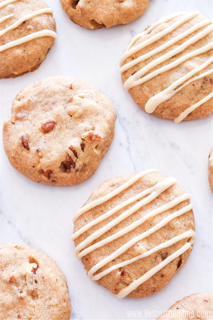 Maple Pecan Shortbread Cookies | Hello Little Home