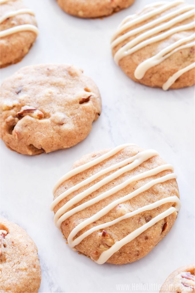 Maple Pecan Shortbread Cookies | Hello Little Home