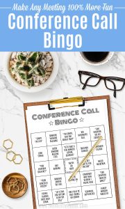 Conference Call Bingo (Free Printable) | Hello Little Home