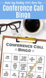 Conference Call Bingo (Free Printable) | Hello Little Home