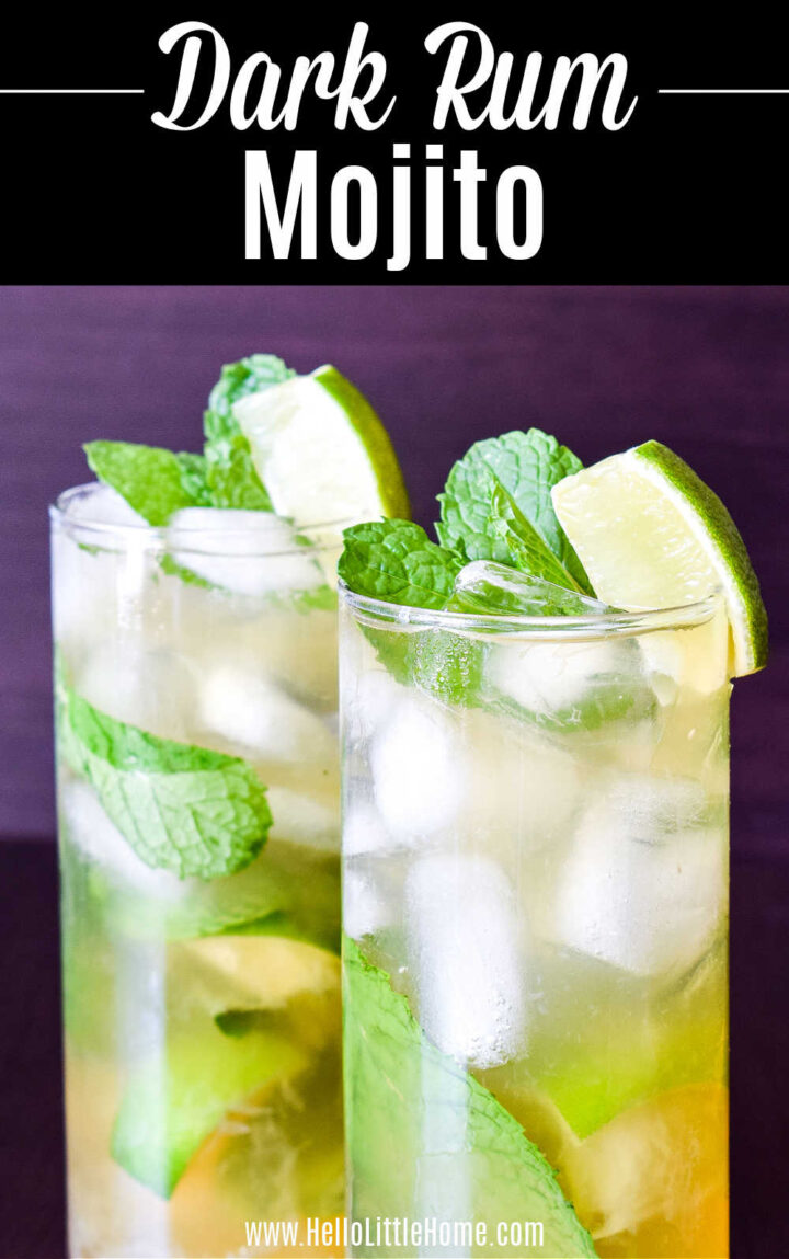 Dark Rum Mojito | Hello Little Home