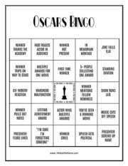 Oscars Bingo Cards (Free Printable) | Hello Little Home
