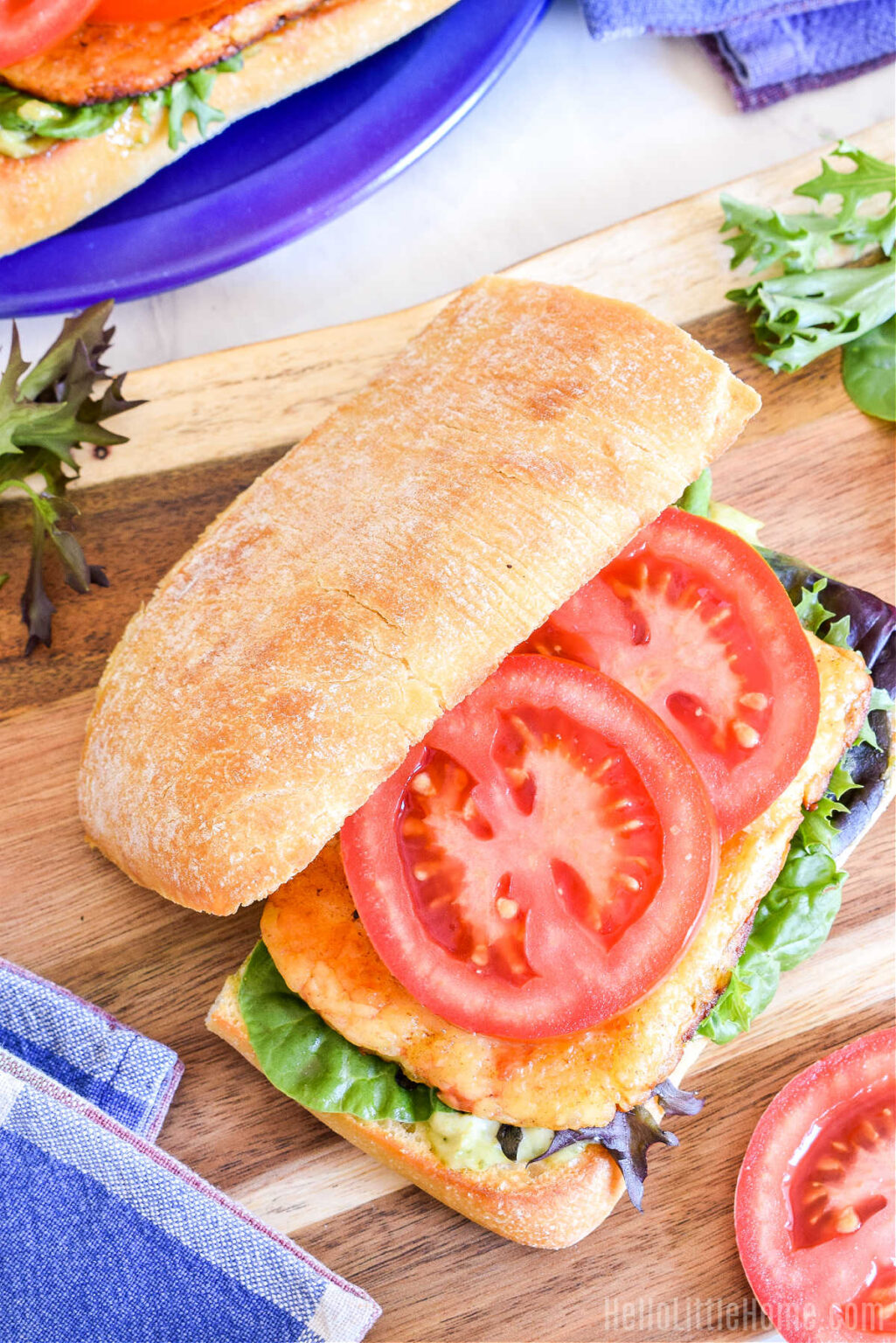 Halloumi Sandwich with Pesto (Easy Recipe!) | Hello Little Home