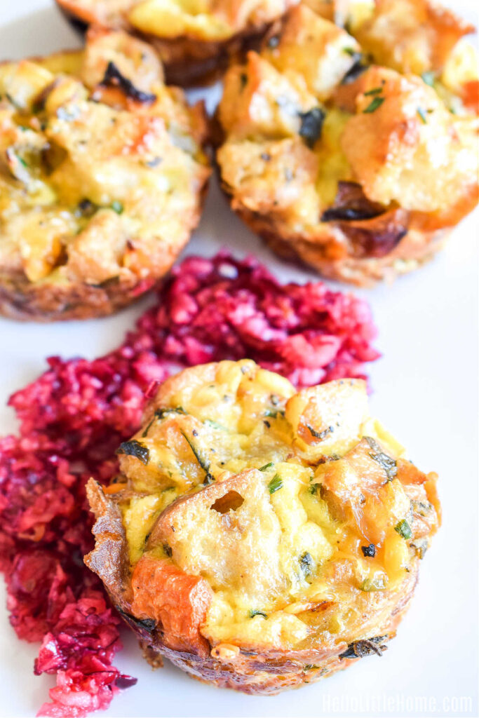 Stuffing Muffins (Quick + Easy Recipe) | Hello Little Home