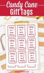 Candy Cane Gift Tags (FREE Printable) | Hello Little Home