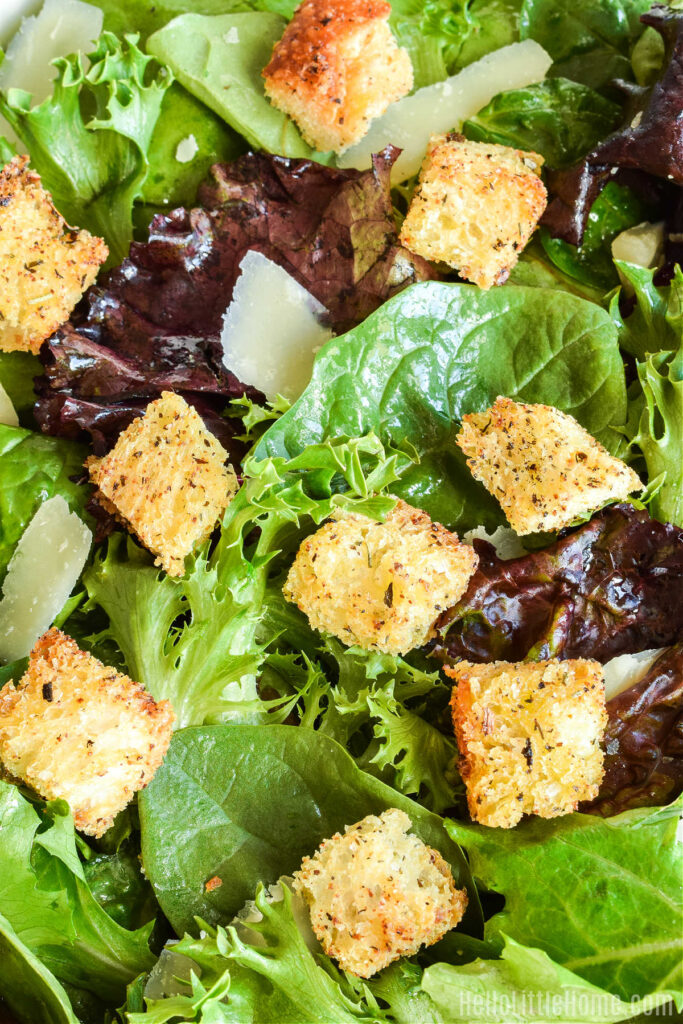 Simple Green Salad (Easy Recipe) | Hello Little Home