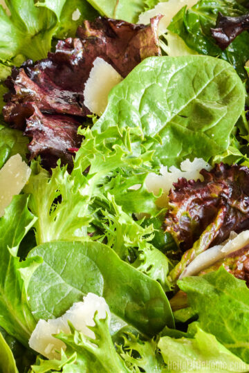Simple Green Salad (Easy Recipe) | Hello Little Home