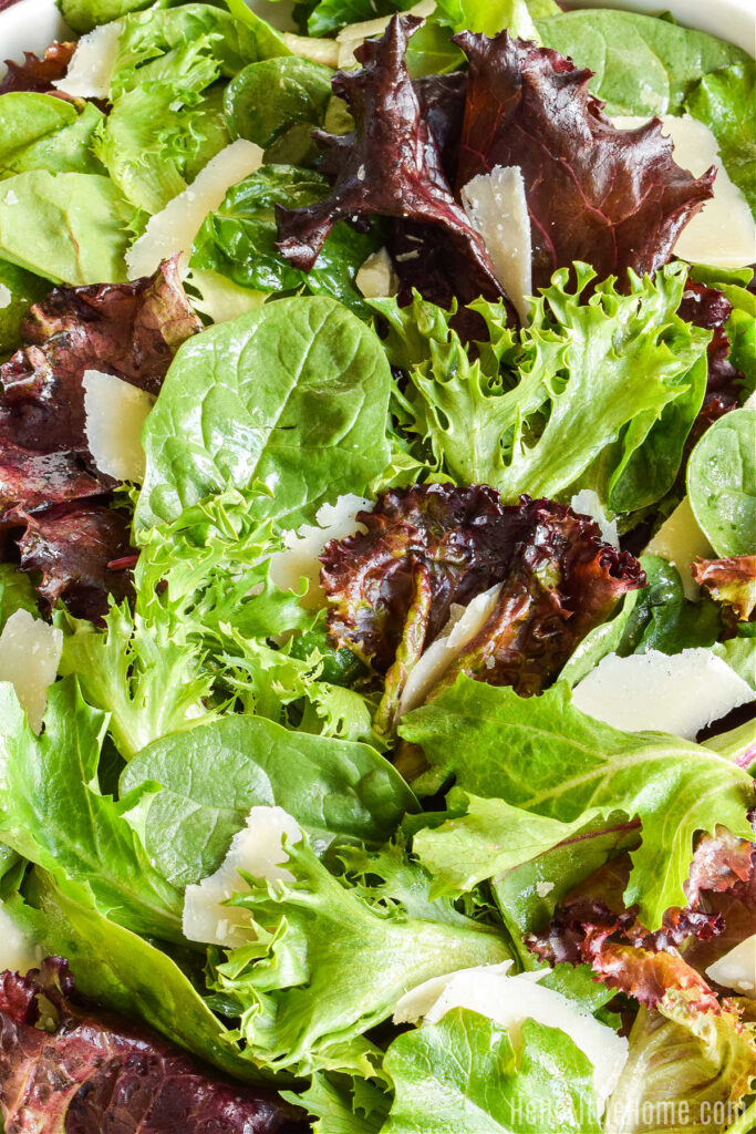 Simple Green Salad (Easy Recipe) | Hello Little Home