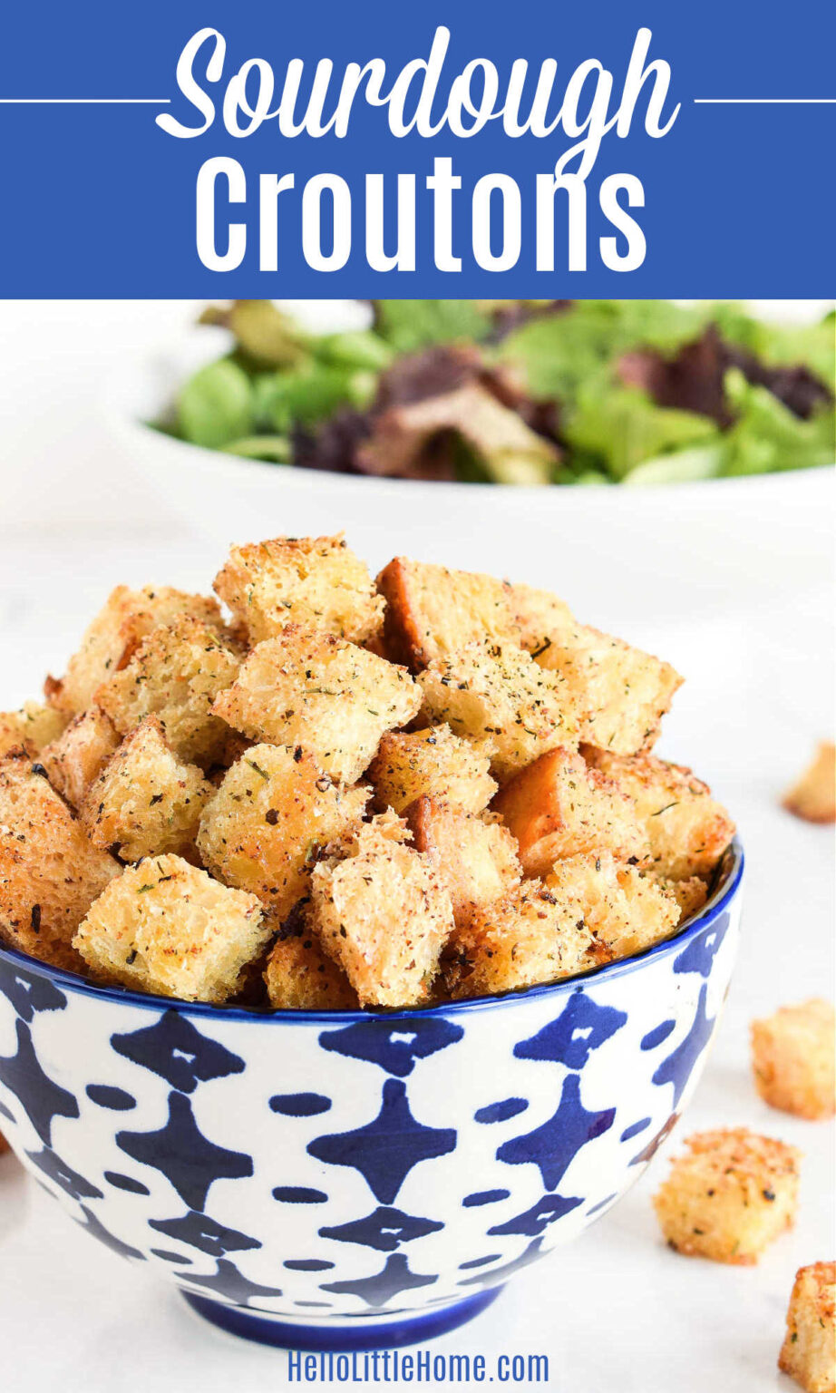 Sourdough Croutons (Easy Recipe) | Hello Little Home