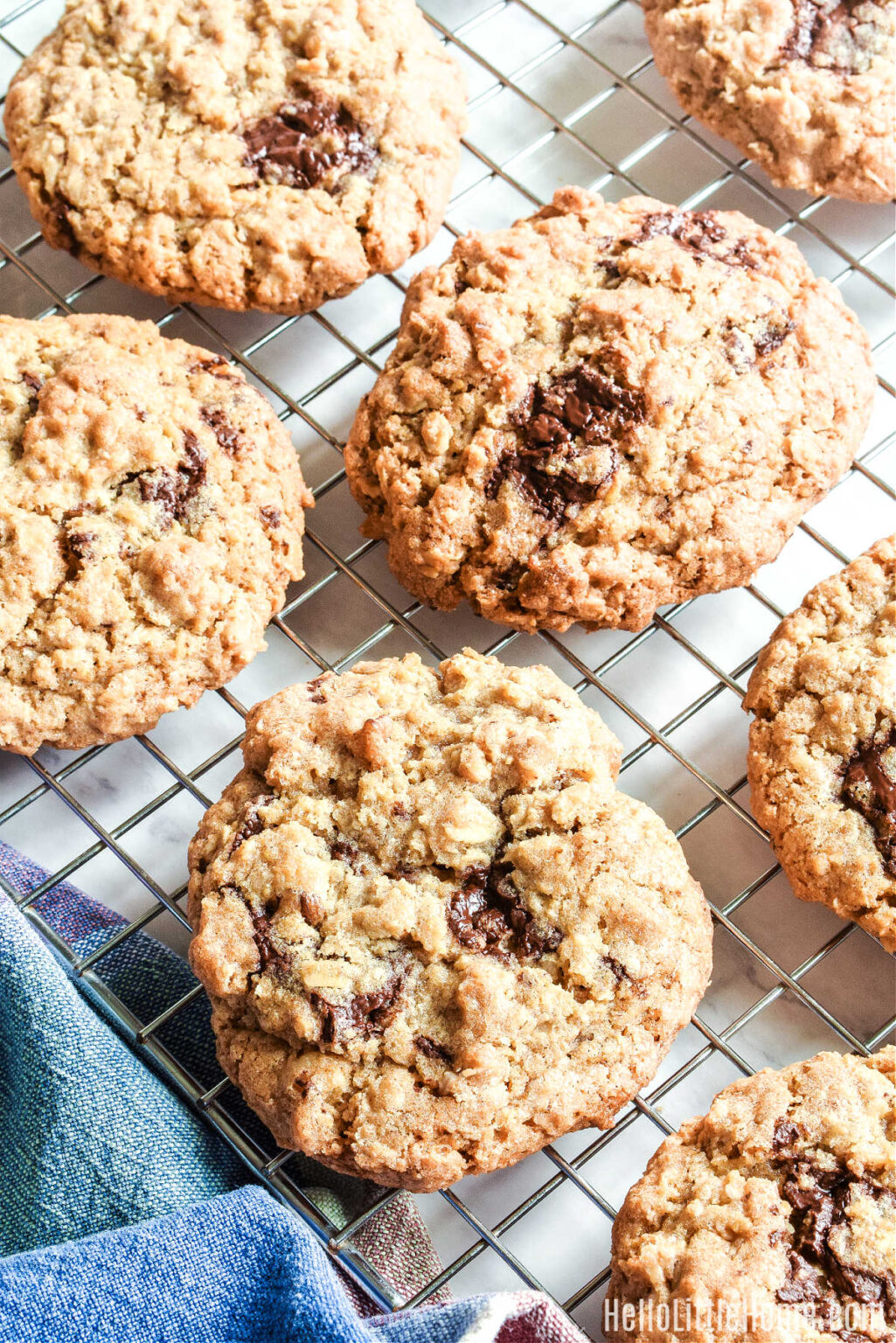 Oatmeal Walnut Chocolate Chip Cookies | Hello Little Home