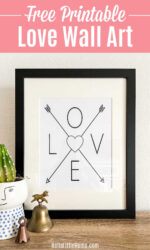 Love Wall Art (FREE Printable) | Hello Little Home