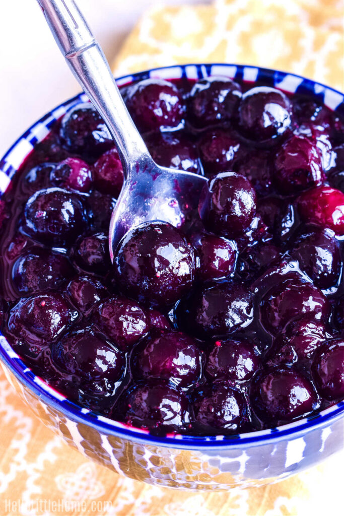 Blueberry Compote (Quick + Easy Recipe) | Hello Little Home