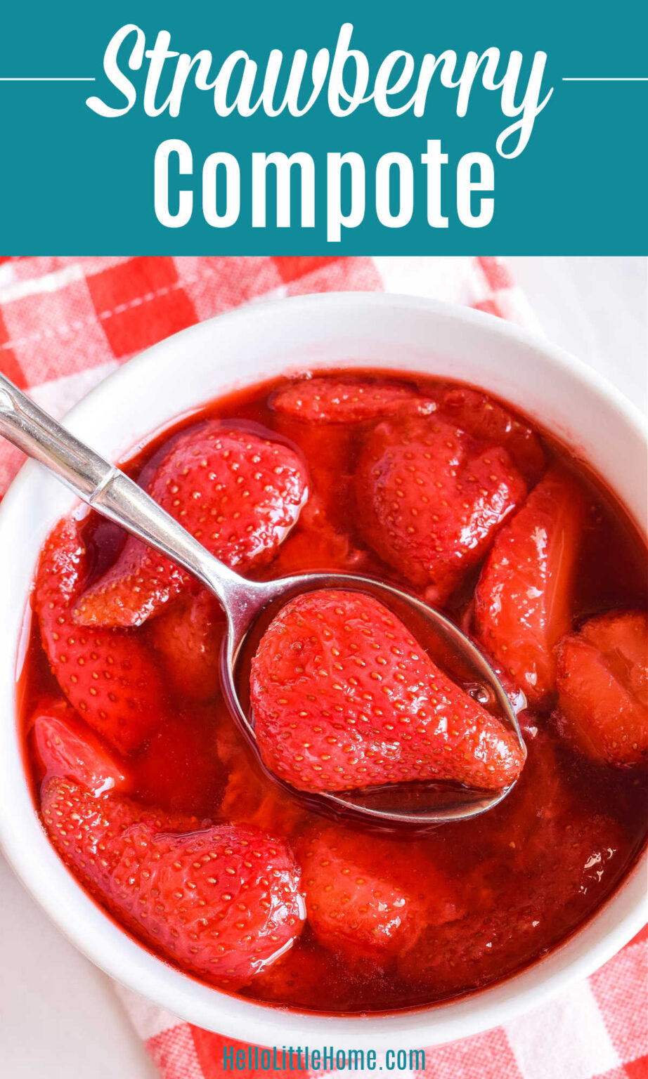 Strawberry Compote (Quick + Easy Recipe) | Hello Little Home