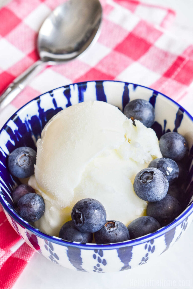 Homemade Frozen Yogurt (Easy Recipe) | Hello Little Home