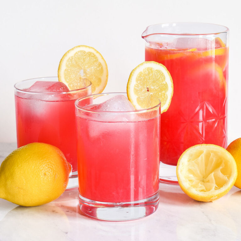 Rhubarb Lemonade (Easy Recipe) | Hello Little Home