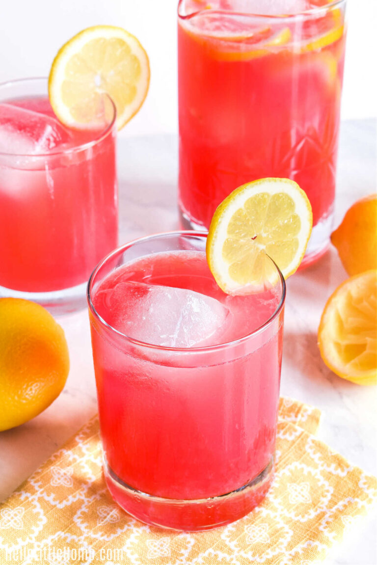 Rhubarb Lemonade (Easy Recipe) | Hello Little Home