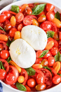 Burrata Caprese Salad (Quick + Easy) | Hello Little Home
