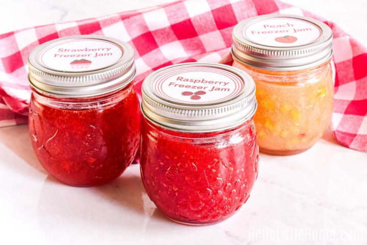 Strawberry Freezer Jam (Easy, No-Fail Recipe) | Hello Little Home