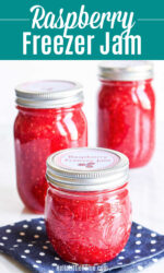 Raspberry Freezer Jam (Easy, No-Fail Recipe) | Hello Little Home