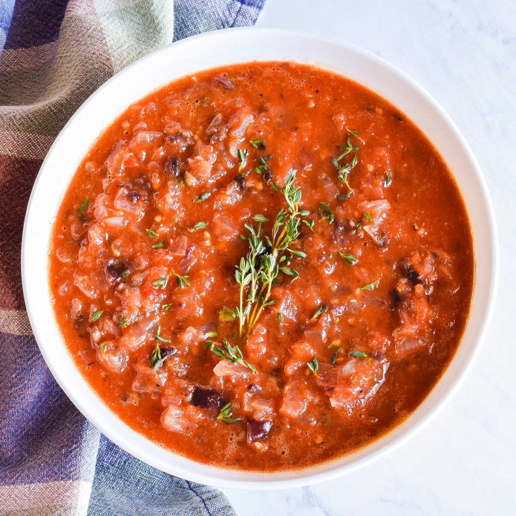 Roasted Tomato Sauce (Easy Recipe) | Hello Little Home