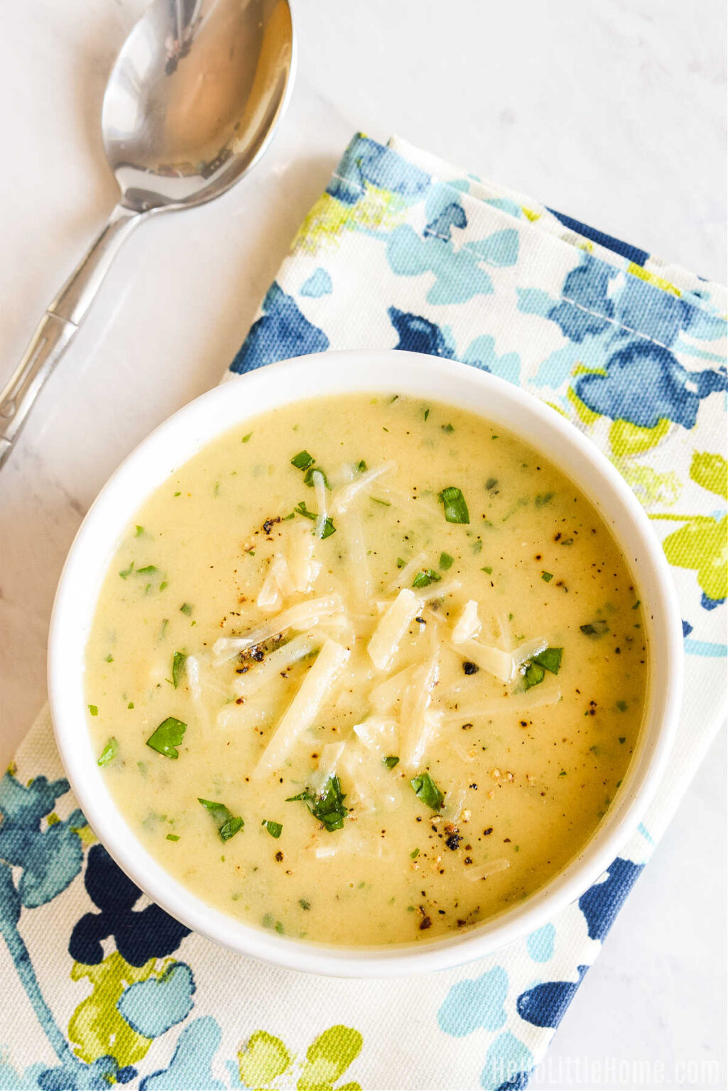 Broccoli Stem Soup (Easy Recipe) | Hello Little Home